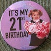 CUSTOM BIRTHDAY BUTTONS 21st Birthday Button Birthday Party Favors ...