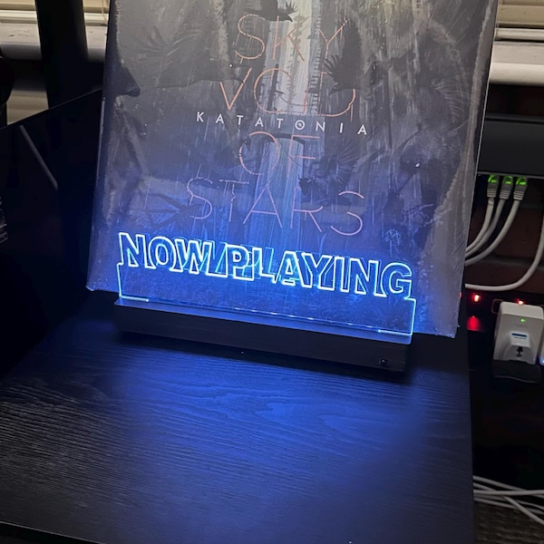 Now Playing Record Holder Stand Gift,now Spinning Vinyl Record Display ...