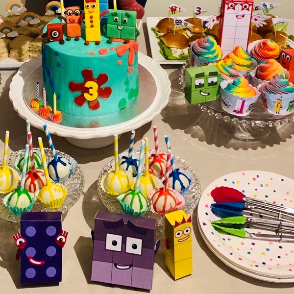 Numberblocks 1-10 Printable Paper Toys / Origami Templates / Kids ...