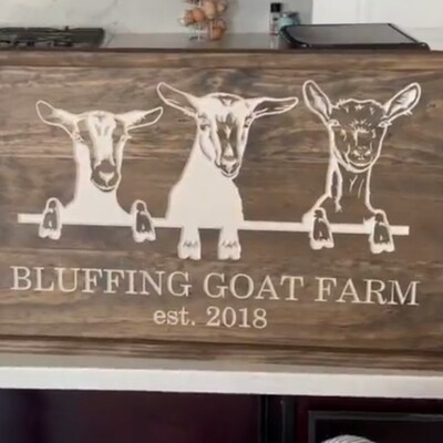 Personalized Goat Sign Ranch Sign Farm Sign Farmhouse Sign - Etsy