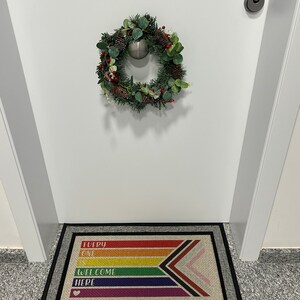 Labyrinth Welcome Mat Worm Outdoor Doormat Come Inside and Have A Nice ...
