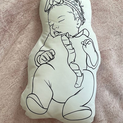 Customized Life-size Newborn Baby Pillow Birth Gift Keepsake - Etsy