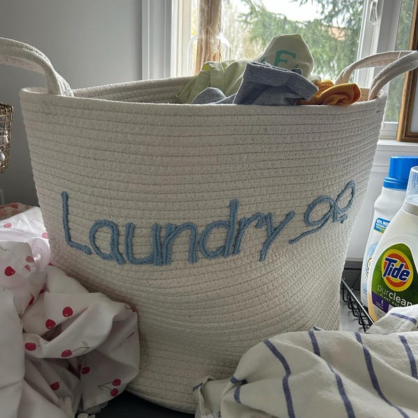 Custom Laundry Basket - Custom Name Basket for Kids/pet, Toy Basket ...