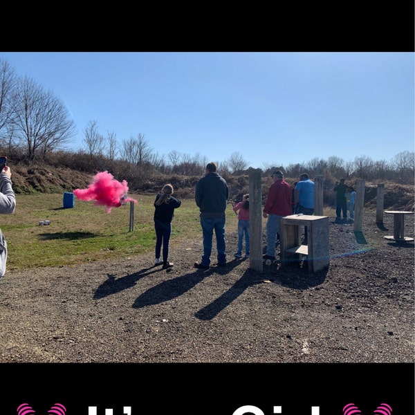 XL Shooting Target Gender Reveal, Skeet Shooting Targets, XL Hanging ...