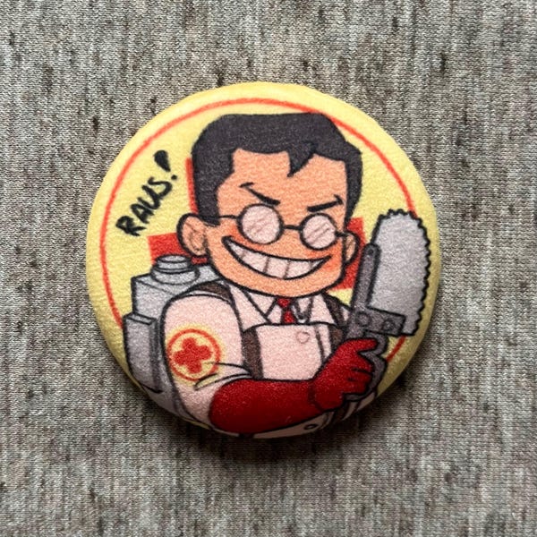 Big Squishy Fabric TF2 Buttons (2.5") - Etsy