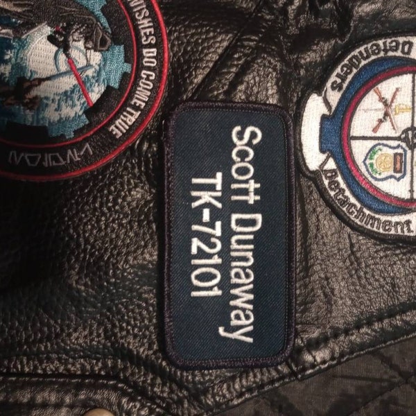 Custom (personalized) Embroidered Name Tag/ Embroidered Name Patch ...