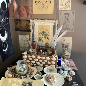 Personalized Apothecary Witch Altar Set Altar Set Cabinet / Pagan ...