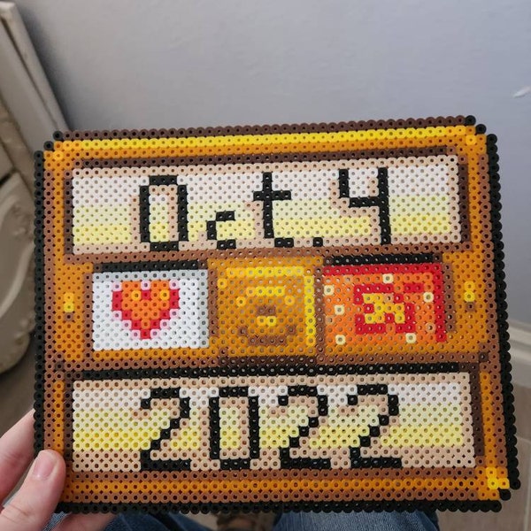 Stardew Valley: Anniversary Clock | Perler Bead Art | Magnets ...
