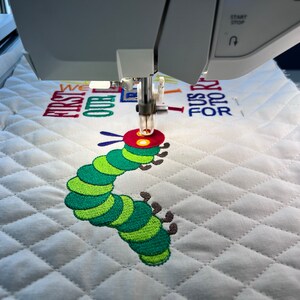 Caterpillar Machine Embroidery Design, Fill Stitch, Cute Caterpillar ...