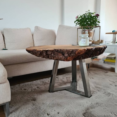 Metal Coffee Table Legs, Modern Table Base, Steel Table Legs, Round ...