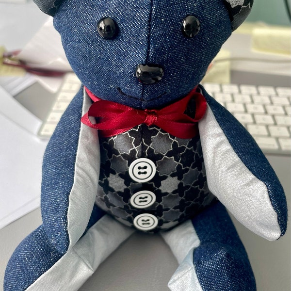 EASY! Chipper Memory Bear Sewing Pattern: 18 Inch Bear With Video ...