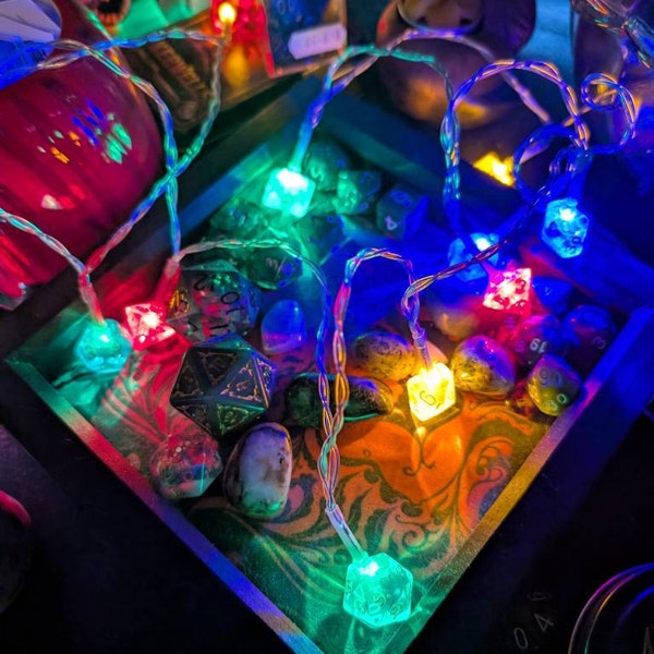 DND Dice Light String,dungeons and Dragons,home Decor,dnd Gift,handmade ...