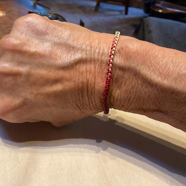 Woven Buddhist Lucky Rope Bracelet for Men or Women Tibetan Knots ...