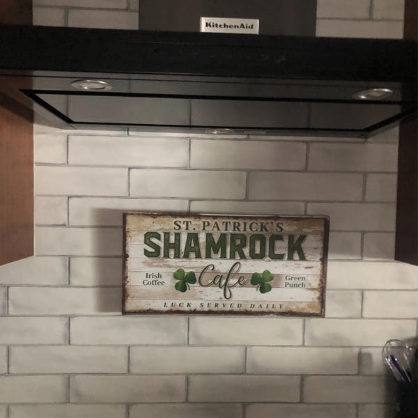 Irish Coffee Sign | Saint Patrick's Day Personalized Wall Decor ...