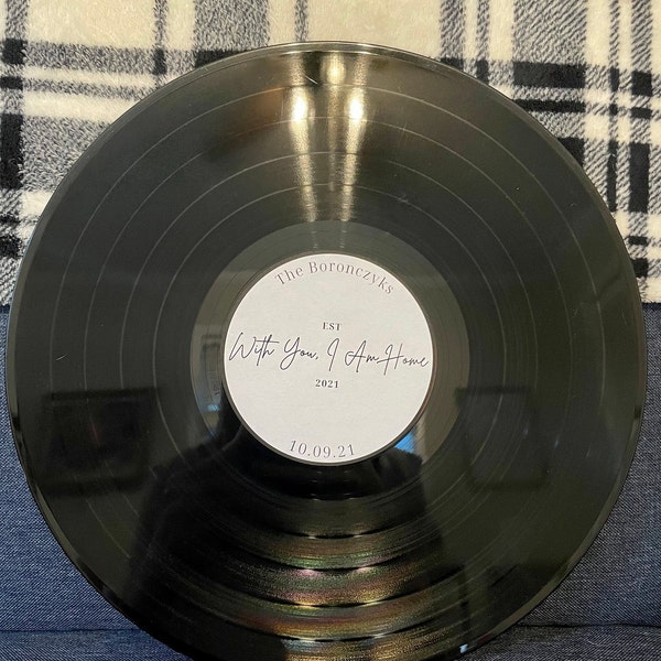Custom Vinyl Record Label, Personalized Record Sticker, 4-inch - Etsy