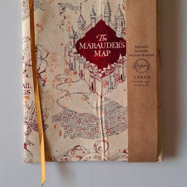 Reversible Book Cover Adjustable Bible Pouch Reusable Fabric Dust ...