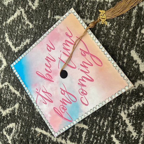 AKA Graduation Cap PRINTED Grad Cap Design Alpha Kappa Alpha Graduation ...