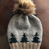 BULKY Christmas Trees Toque Knitting Pattern Fair Isle Knit - Etsy