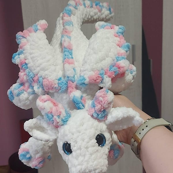 Spark the Mini Dragon Crochet Pattern, Amigurumi Easy Small Dragon - Etsy