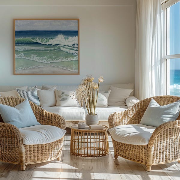 Beach House Frame Mockup, Coastal Frame Mockup, Beach Wall Art Frame ...