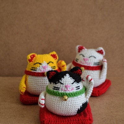 PDF Pattern Mini Lucky Cat Pattern - Etsy
