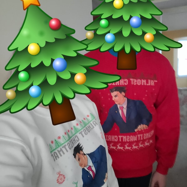 Ace Attorney Ugly Christmas Sweater - Edgeworth Santa December 24th ...