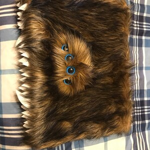 Furry Brown Monster Laptop Sleeve - Etsy