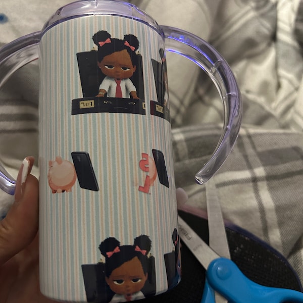 10 Seamless Pattern Boss Baby Girl Afro, Boss Baby Girl Afro Digital ...