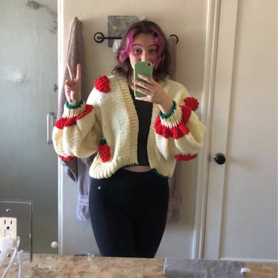 Ghost Cardigan With Spiderwebs Ghost Halloween Knit Cardigan - Etsy