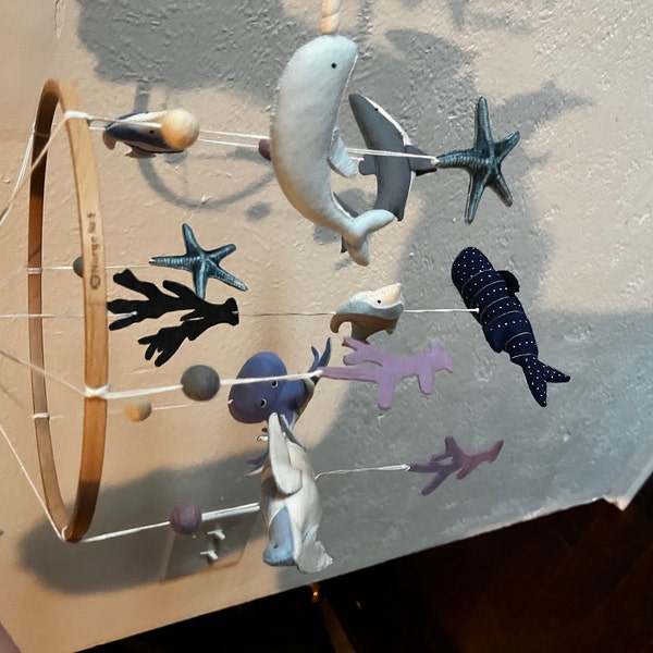 Outer Space Baby Mobile, Space Man Crib Mobile, Hanging Mobile, Baby ...