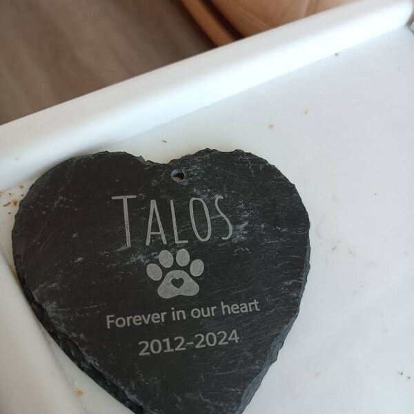 Custom Pet Memorial Photo Stone,personalized Photo Dog Cat Memorial ...
