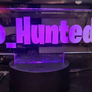 Personalised Mini LED Sign / LED Light Remote Controlled Lamp Mini One ...