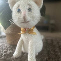 Crochet Cat Pattern, Cat Amigurumi Pattern, Crochet Cream Cat Pattern ...