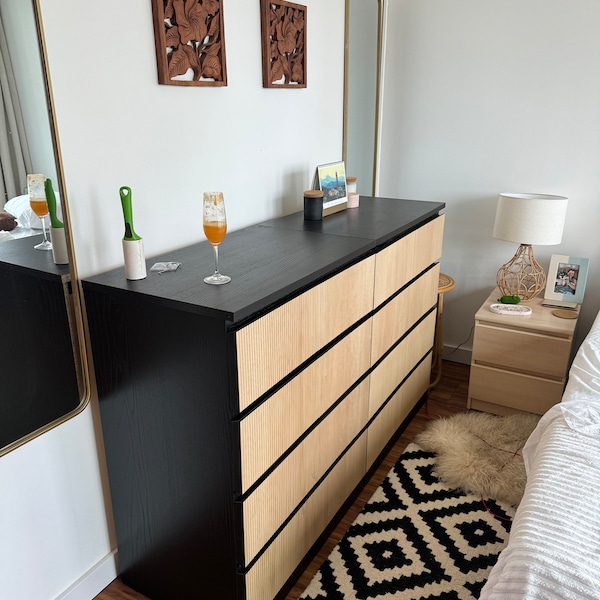 Malm Dresser Overlay, Wooden Decorating Overlays, Ikea Malm Sticker ...