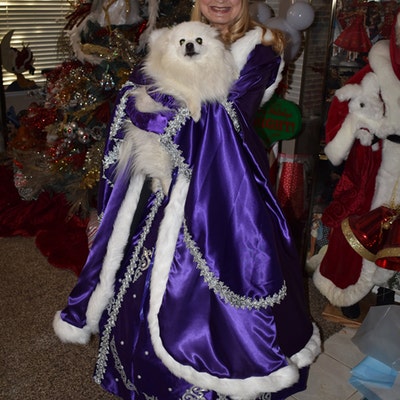 Valentine Queen Bridal Cape Pageant-train 55/104 Inch Hot-pink / Pink ...