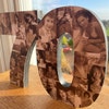 Freestanding Double Photo Number, Photo Collage, Birthday Gift, Photo ...