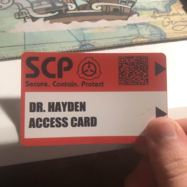 SCP Foundation Key Cards - Secret Laboratory Create Your Own! - Etsy