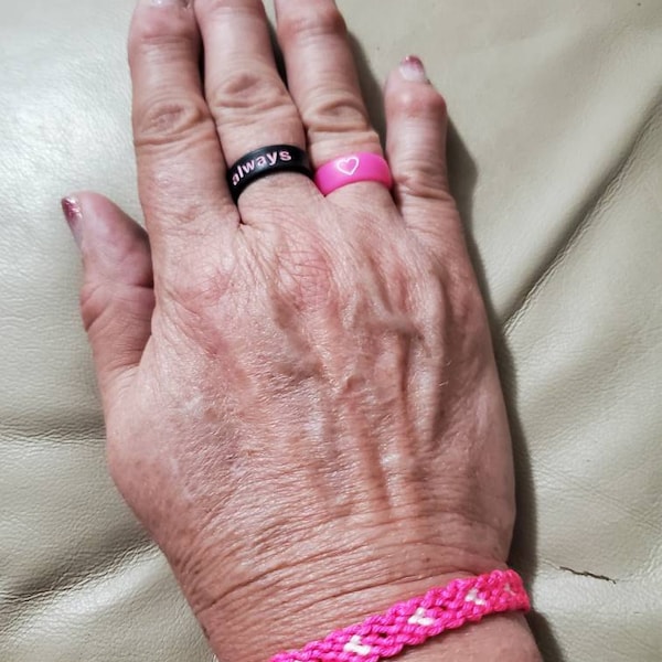 Customizable Tiny Heart Friendship Bracelet, Woven Mini Heart Bracelet ...