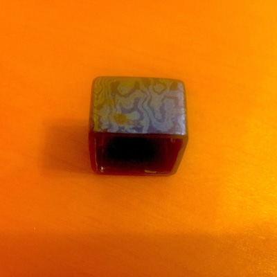 Square Titanium Mokume Gane Timascus Ring - Etsy
