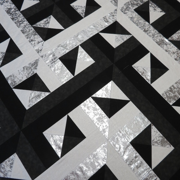 Digital PDF Quilt Pattern|quilt Interwoven Design|modern Patchwork ...