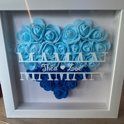 Custom LED Light Shadow Box Family Tree Frame With Names Night Light ...