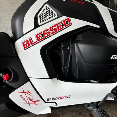 3 Down Biker Wave Decals for Prescott Wheel Hub Caps and Hood Accent ...