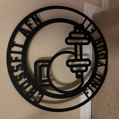 Gym Sign Personalized Home Gym Sign Custom Metal Gym Sign Home Gym Sign ...