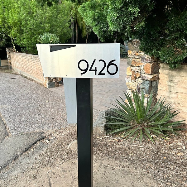 ANTHONY S the Minimalist, Modern Post Mounted Mailbox - Vsons Design ...