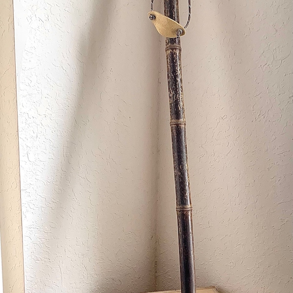 Standing Black Bear, Natural Earth Tones Poplar Wood Walking Stick ...