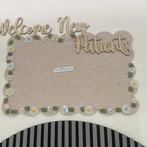 Orelle Scalloped Felt Bulletin Board | Foldable Peel and Stick Felt ...