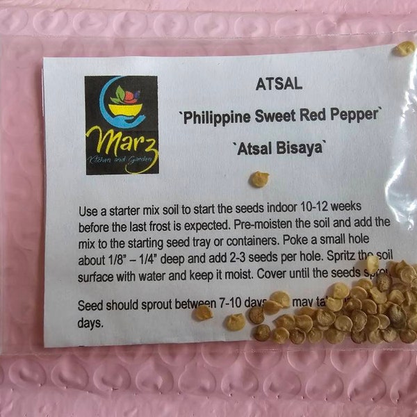 Philippine Sweet Red Pepper ( Atsal Sa Pilipinas, Bisaya Nga Atsal) - Etsy