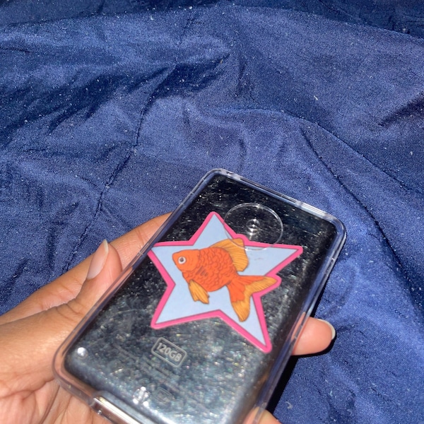 Goldfish Star Sticker | Glossy and Waterproof - Etsy