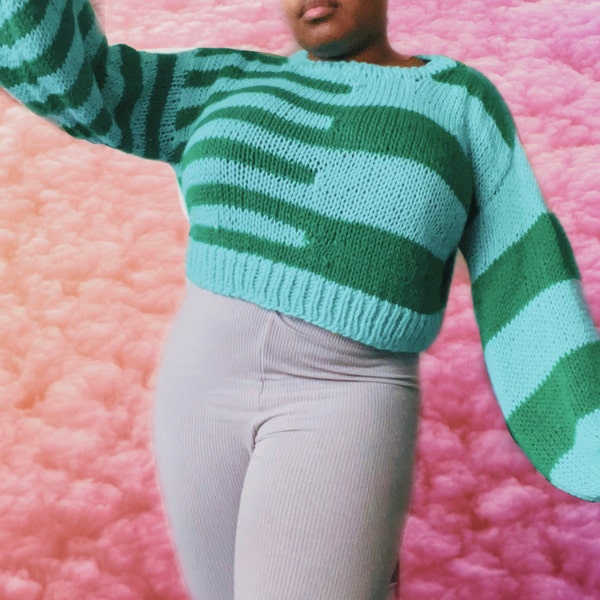 KONA SWEATER : Knitting Pattern, Zero Waste, Textured, Colorful, Light ...