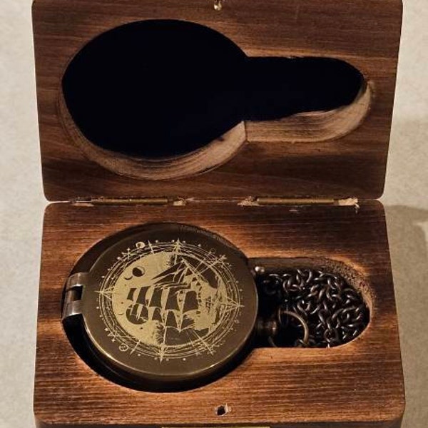 Customizable Compass With Personalized Message Perfect for Travelers ...